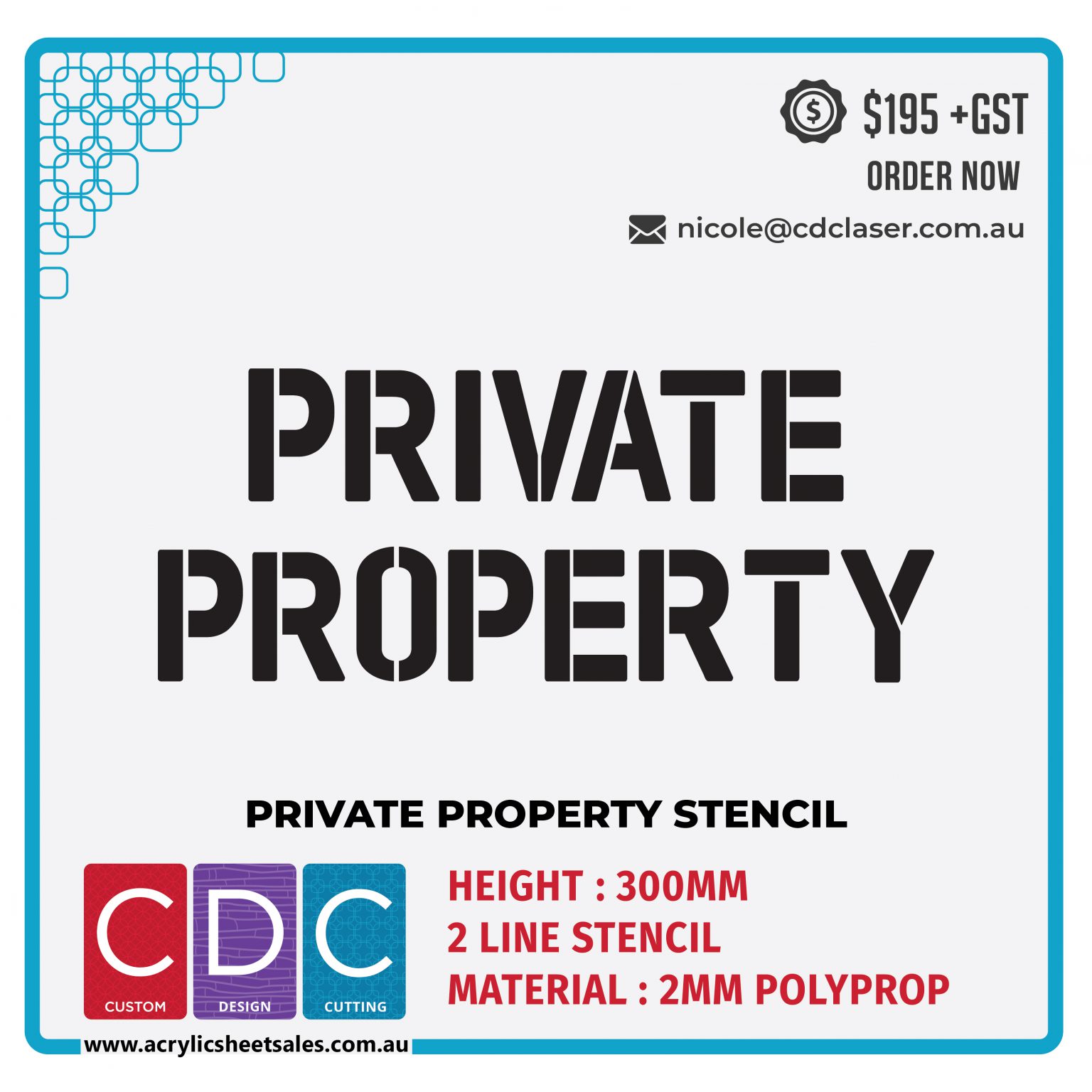 Stencils Perth WA - Quality Pre-Made Stencils