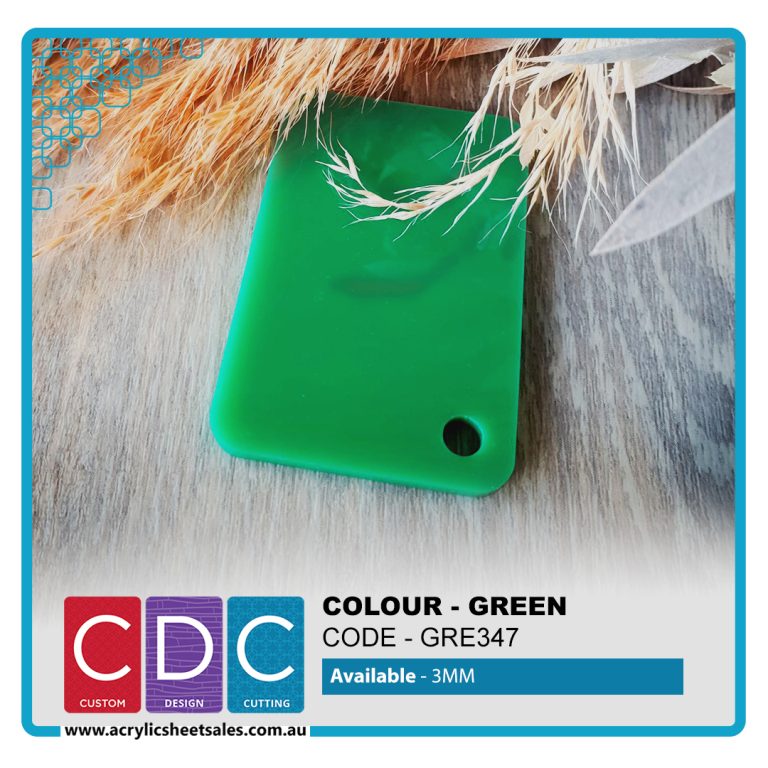 Acrylic Sheet A3 3mm Green - Acrylic Sheet A3 Size 3mm Green